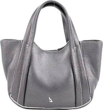 Abbacino Femme, Sacs, Gris, Taille: ONE Size Petit sac à main en cuir