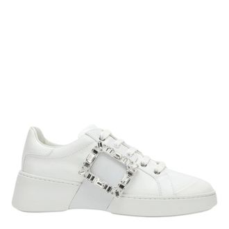 Roger Vivier Femme, Chaussures, Blanc, Taille: 38 1/2 EU Baskets