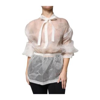 Dolce & Gabbana Milit&auml;rgr&uuml;ne Kettenhandtasche - - Blouses & Shirts - Damen - Wei&szlig; - M