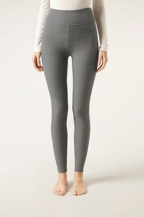Calzedonia Leggings Mit Kaschmir Grau