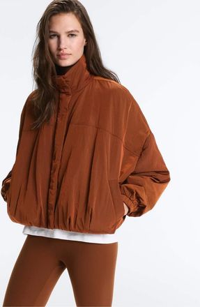 Oysho Kurze, wattierte Jacke in Kupfer mit FELLEX AEROGEL-Technologie-Brown