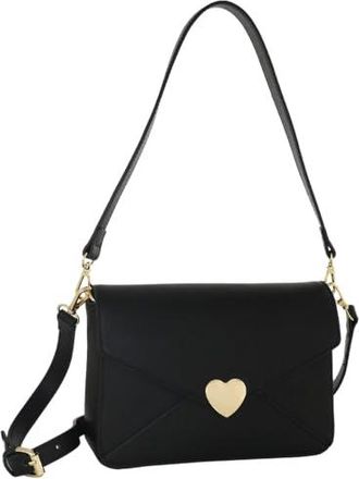 Camomilla Sac porté Épaule Femme, Similicuir, Collection Nina, Couleur Noir