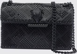 Kurt Geiger Mini sac &agrave; bandouli&egrave;re Kensington en tissu noir avec strass