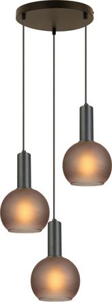 Novel H&auml;ngeleuchte, Grau, Schwarz, Metall, Glas, rund,rund, 120 cm, RoHS, CE, Lampen & Leuchten, Innenbeleuchtung, H&auml;ngelampen, Pendelleuchten