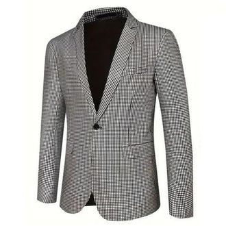 Generic Veste de costume pour homme Dor&eacute; Discoth&egrave;que Tendance Cin&eacute;ma PartyCostume pour homme, Argent&eacute;., XL