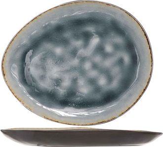 Cosy & Trendy Laguna Blue-grey Plat Bord 19,5x16cm Ova