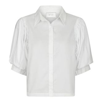 Neo Noir Etta Poplin Shirt - - Blouses & Shirts - Damen - Wei&szlig; - M