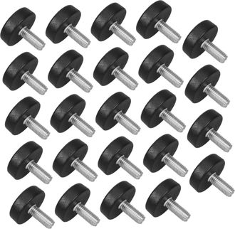 DOITOOL 24 St&uuml;ck Teiliges Verstellbares Gewinde rutschfeste Stellf&uuml;&szlig;e f&uuml;r M&ouml;bel Stabile Tisch Stuhlbeine Schwere Lasten Tragend Hohe Belastbarkeit Bodenschone