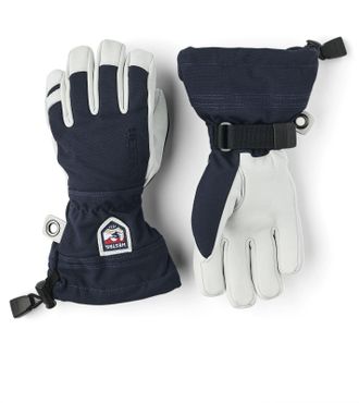 Hestra Army Leather Heli Ski 5-Finger Handschuhe Kinder Navy Handschuhgr&ouml;&szlig;e 7 2020 Outdoor Handschuhe