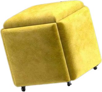 Generic 5-in-1-Stapelhocker, Schlafzimmer-Fu&szlig;st&uuml;tze, Ottomane, Eingangshocker-Set, for Balkon, Garten, Innenhof, B&uuml;ro (35 x 35 cm/45 x 45 cm)(Color 3,45x45x45