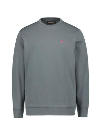 Napapijri Herren Sweatshirt gr&uuml;n Baumwolle unifarben