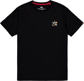 Alpha Industries Alpha Industries Herren Camo Logo Puff Print BP T, Black, M