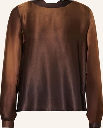 Robert Friedman Robert Friedman Blusenshirt Tea Aus Satin braun