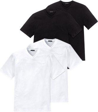 Schiesser T-Shirt American Shirt (4-tlg) unterziehshirt unterhemd kurzarm