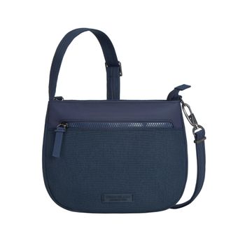 Travelon Uni Diebstahlschutz Metro Sattel Crossbody Umh&auml;ngetasche, Marineblau, meliert