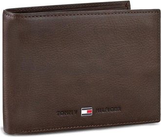 Tommy Hilfiger Geldb&ouml;rse Johnson Cc Flap And Coin Pocket AM0AM00660/82566 Braun