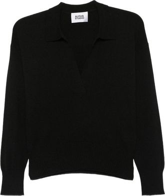 Alpha Studio Poloshirt - Schwarz