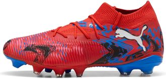 Puma Unisex Future 8 Match PLAYMAKERS FG/AG Fußballschuh, Rot Schwarz-Ultra Blau-Rosa Pixel, Größe 45, Puma Red PUMA Schwarz Ultrablau Rosa Pixel, 46.5 EU