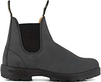 Blundstone Bottines Chelsea classiques unisexes en cuir noir 587, Noir, 43 EU