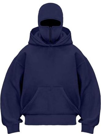 Generic Pull pour femme avec et d&eacute;contract&eacute; &agrave; manches longues trois pi&egrave;ces &agrave; capuche avec motif &agrave; carreaux et boutonni&egrave;re Pull avec fermeture &eacute;clair pour femm