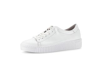 Gabor Damen Low-Top Sneaker, Frauen Halbschuhe,Best Fitting,straßenschuhe,Strassenschuhe,Sportschuhe,Freizeitschuhe,Weiss (Ice),38.5 EU / 5.5 UK
