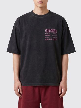 Willy Chavarria T-shirt en coton &agrave; imprim&eacute; graphique et &eacute;paules tombantes