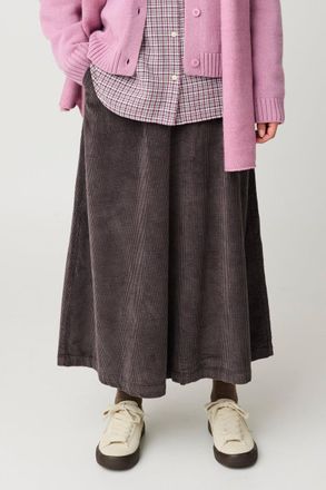 Knowledge Cotton Apparel Damen vegan Rock Cord Chocolate Torte Braun