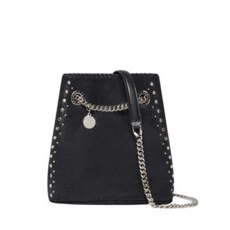 Stella McCartney Femme, Sacs, Noir, Taille: ONE Size Sac bandoulière Shaggy Eco avec clous