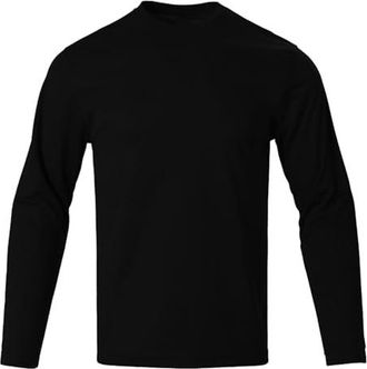Generic T-shirt &agrave; manches longues pour homme, coupe d&eacute;contract&eacute;e, col rond, l&eacute;ger, respirant, s&eacute;chage rapide, d&eacute;contract&eacute;, professionnel, couleur unie, pour u
