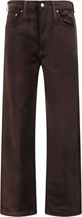 Citizens Of Humanity Delfina Hose aus Samt - Braun