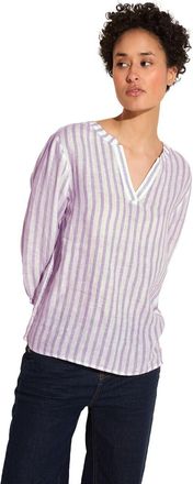 Street One Damen Gestreifte Tunika Bluse smell of lavender,38