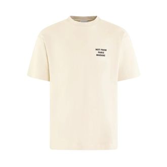 Dr&ocirc;le de Monsieur Homme, Tops, Beige, Taille: S T-shirt Beige Slogan