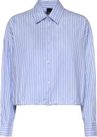 Pinko Pinko, Femme, Blouses et Chemises, Bleu, Taille: 40 FR Chemise Ray&eacute;e