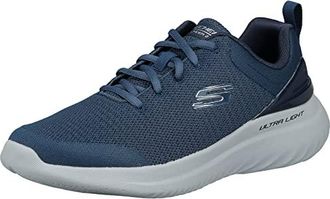 Skechers Homme Bounder 2.0 NASHER Baskets, Navy Mesh/Trim, 40 EU