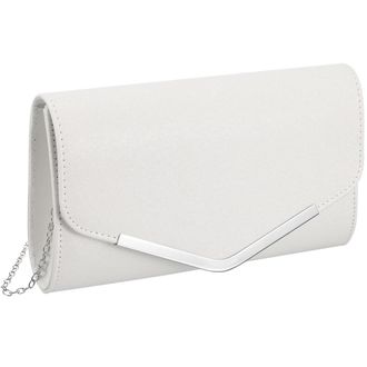 BESPORTBLE CALLARON Ledertasche, elegante Abendtasche f&uuml;r Damen, Clutch aus Leder mit abnehmbarer Kette, Handtaschen, europ&auml;ischer Mode, vielseitig f&uuml;r Hochzeit/