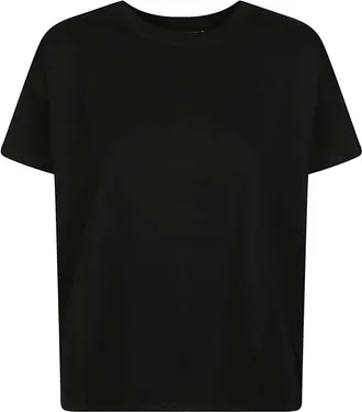 Loulou Studio Femme, Tops, Noir, Taille: 42 FR Basiluzzo LDS T-Shirt