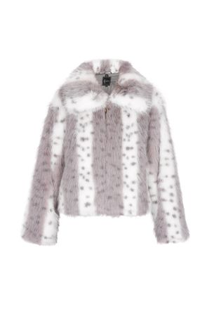 Faina Jacke Damen Grau Mehrfarbig