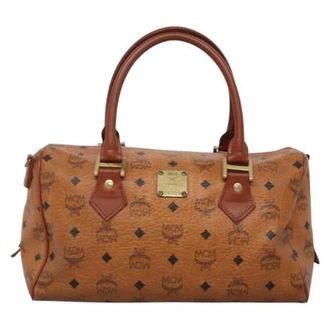 MCM Pre-owned Cuir sacs-main - Femme - Pre-owned - Brun - Taille: ONE Size