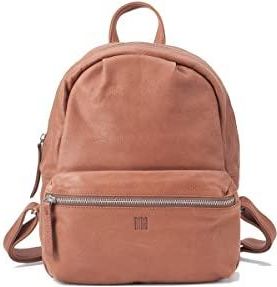 Biba JEX5L Sac &agrave; main en cuir v&eacute;ritable avec poign&eacute;e courte et longue fermeture &Eacute;clair pour femme, Cuir, 27 x 32 x 10 cm, Contemporain