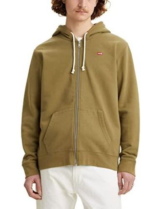 Levi's New Original Zip Up Sweatshirt Homme, Martini Olive, L