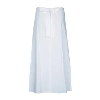 Toteme Rock mit Bindeg&uuml;rtel - - Skirts - Damen - Wei&szlig; - S