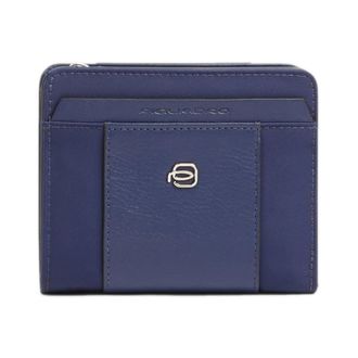 Piquadro Femme, Accessoires, Bleu, Taille: ONE Size Small Size Bifold Wallet