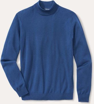 Walbusch Rollkragenpullover Herren Stehbund-Pullover Merino Extrafein Rollkragenpullover Langarm, pflegeleicht
