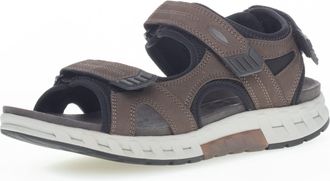 Gabor Herren Trekkingsandalen, M&auml;nner Sandalen,zertifiziertes Leder,Freizeitschuhe,offene Schuhe,Strandschuhe,Mocca/Black,44 EU / 9.5 UK