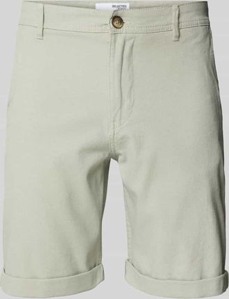 Selected Slim Fit Shorts mit Strukturmuster Modell LUTON