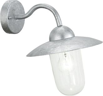 Eglo Applique murale ext&eacute;rieure Milton L31 cm IP44 - Acier galvanis&eacute; - Gris