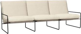 Ferm Living Canapé de jardin rembourré Désert - Blanc - Tissu bouclé outdoor