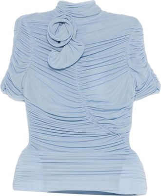 Magda Butrym Femme, Blouses et Chemises, Bleu, Taille: 36 FR Shirt