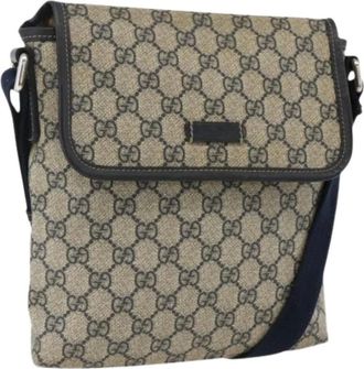Gucci unisex, Pre-owned, Beige, Taille: ONE Size Sac Messenger &agrave; Rabat Pre-owned