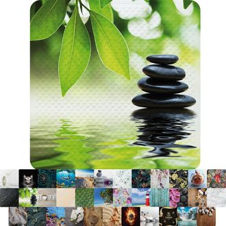 Sanilo Badematte 53 x 53 cm, rutschfeste Duschmatte für Dusche und Badewanne, Antirutschmatte maschinenwaschbar und schimmelresistent (Harmony)